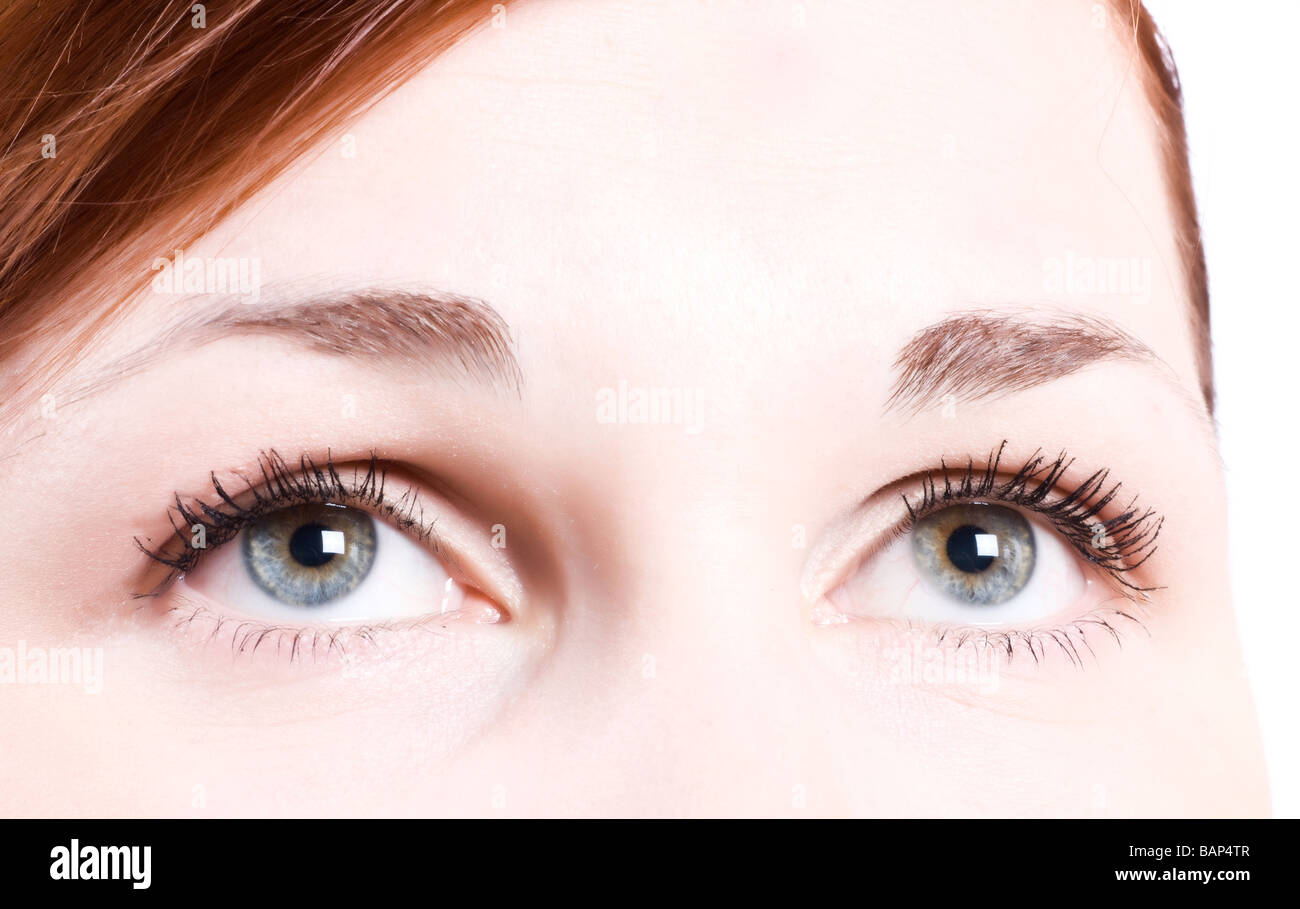 Closeup view human eye hi-res stock photography and images - Alamy