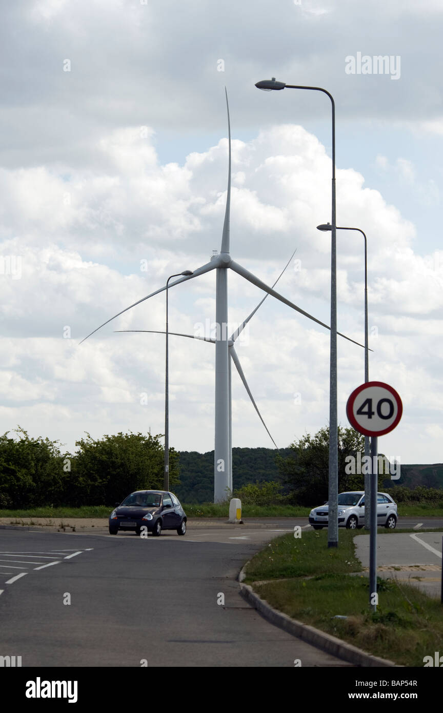 Wind Turbines producing green and renewable energy Stock Photo - Alamy