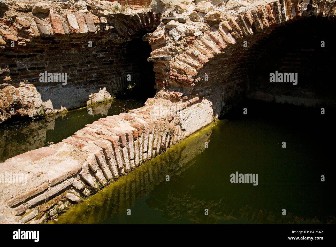 Arabic Well in the Monumental Citadel and Castle Almeria Andalusia ...