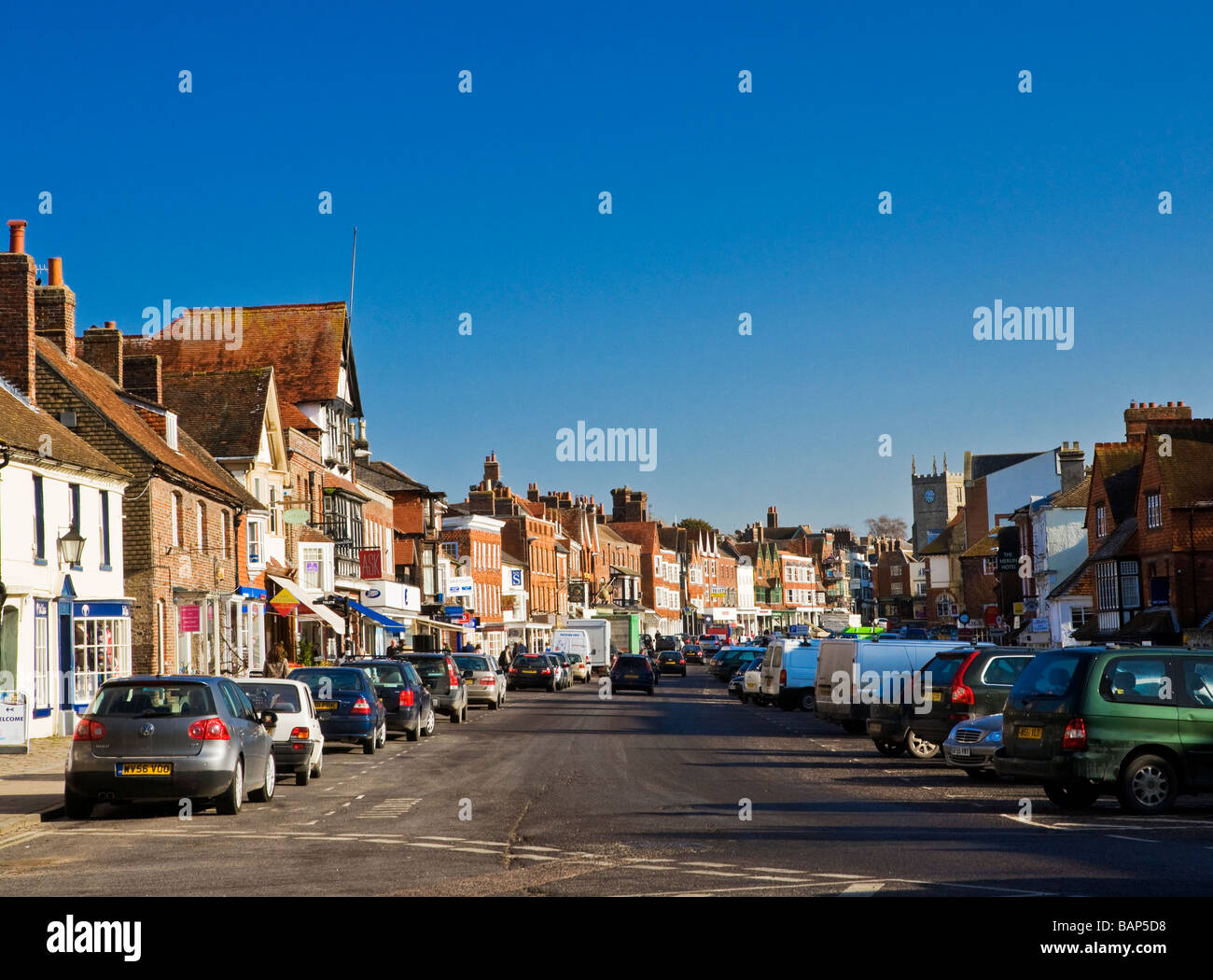 The High Street the widest in England in the typical English market ...