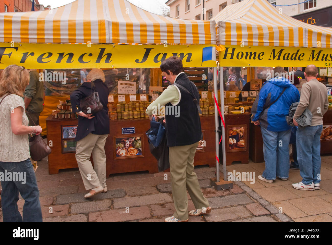 Outdoor stall stalls jam busy uk hi-res stock photography and images ...