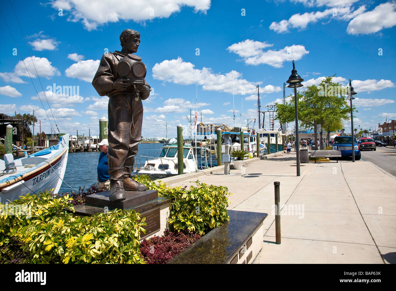 Tarpon Springs Florida Seaport USA traditional Greek Sponge Industry ...