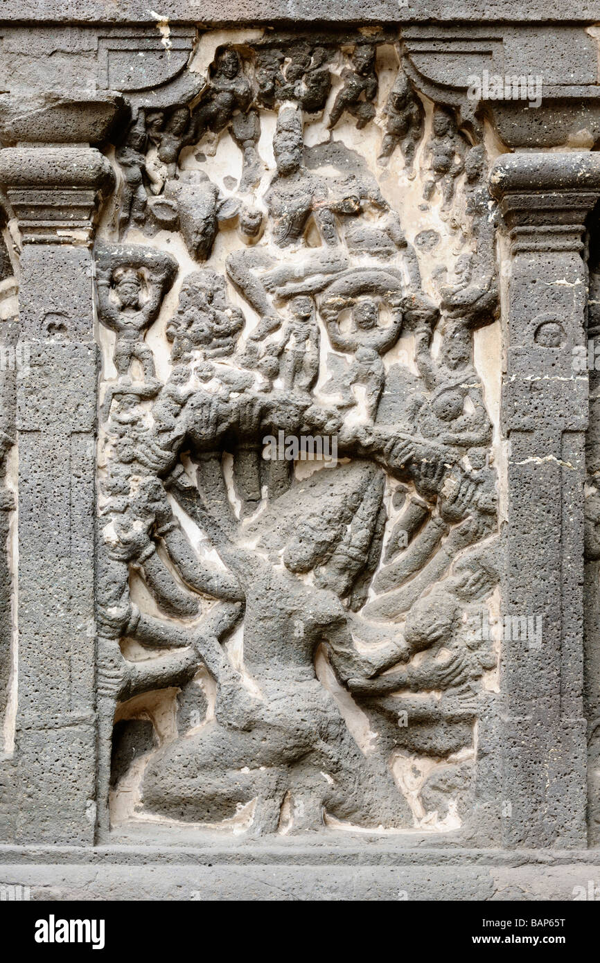 Kailash Temple Ellora Caves Cave 16 Stock Photo - Alamy