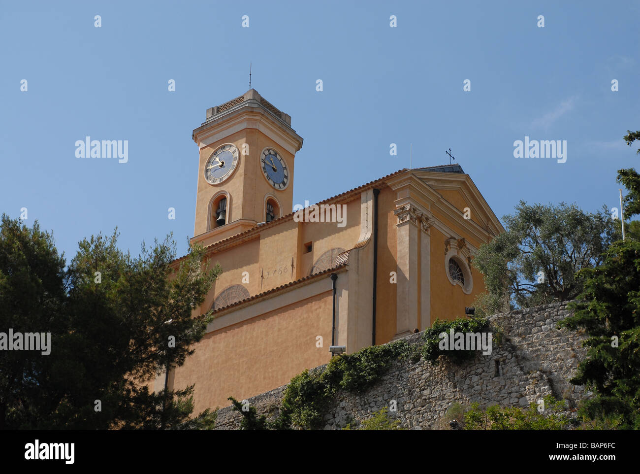 the church of Eze in the cote de azur Stock Photo - Alamy