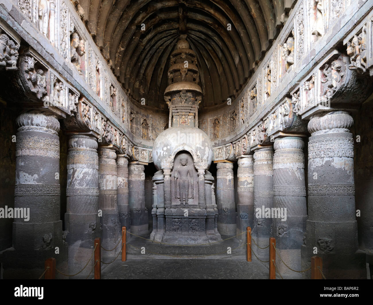 Ajanta Cave 19 Stock Photo - Alamy