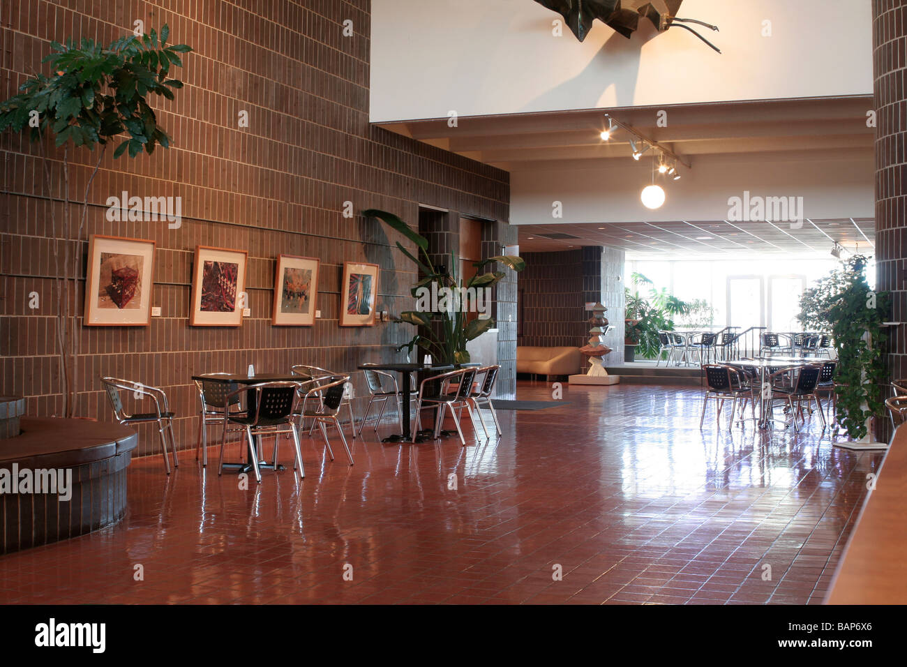 Lobby area Waterloo Center for the Arts Waterloo Iowa Stock Photo - Alamy