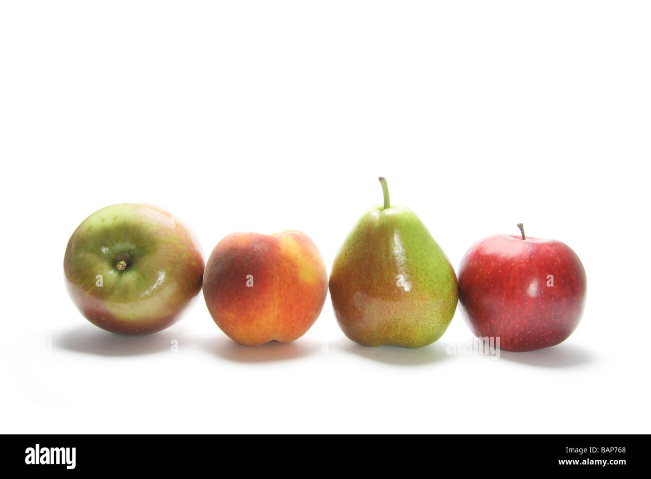 Row of Fresh Fruits Stock Photo - Alamy