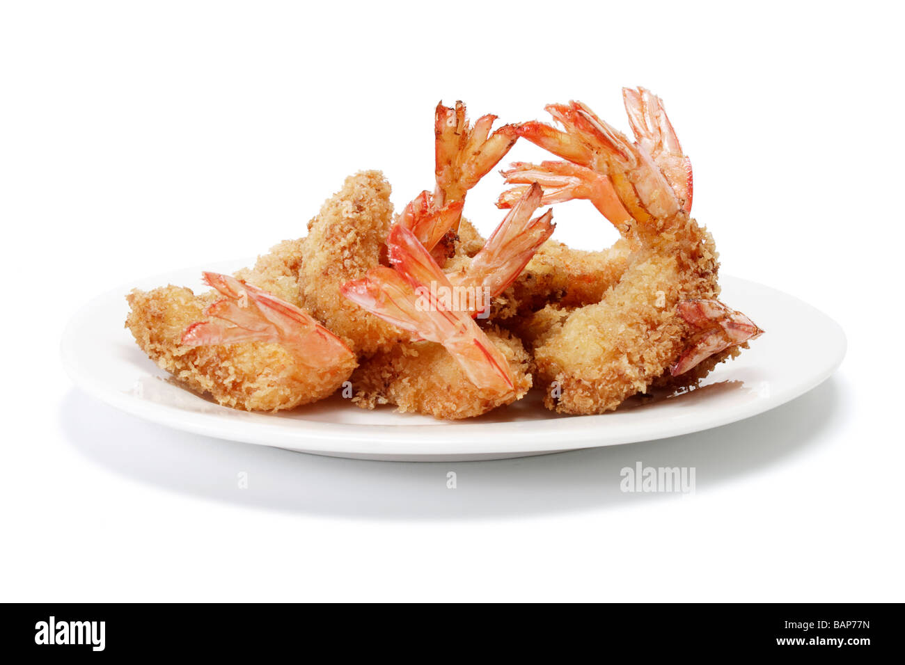 Plate of Fried Prawns Stock Photo - Alamy