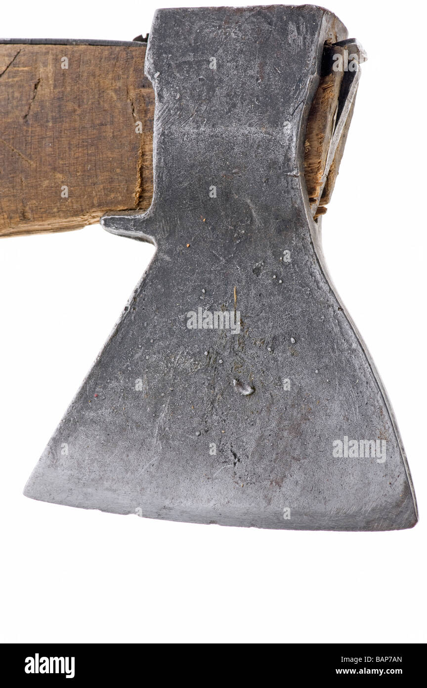 object on white tool Axe close up Stock Photo - Alamy
