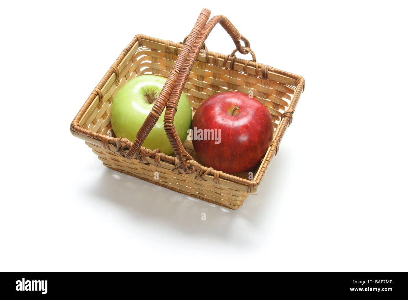 Apples in Basket Stock Photo - Alamy