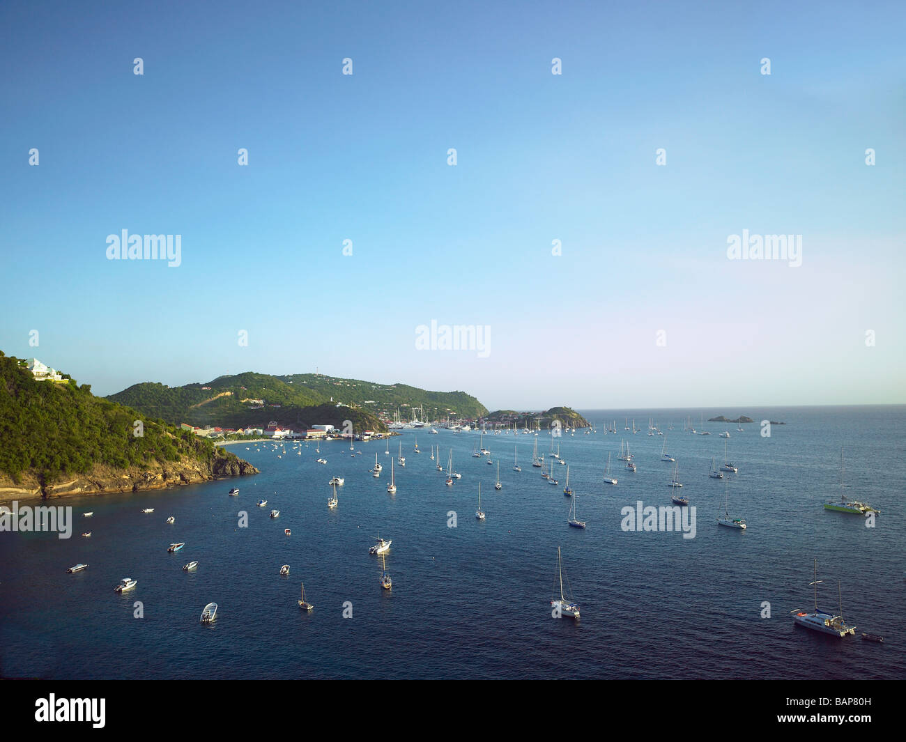 Caribbean, St Bart's, Gustavia Harbour Stock Photo - Alamy