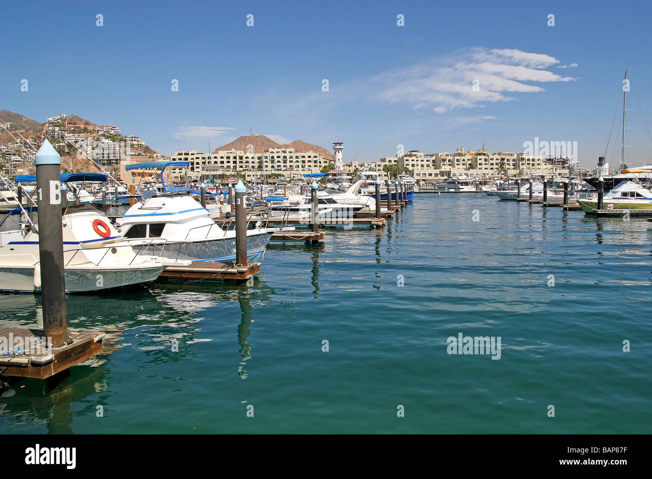 Large yachts at a nice tropical marina Stock Photo - Alamy