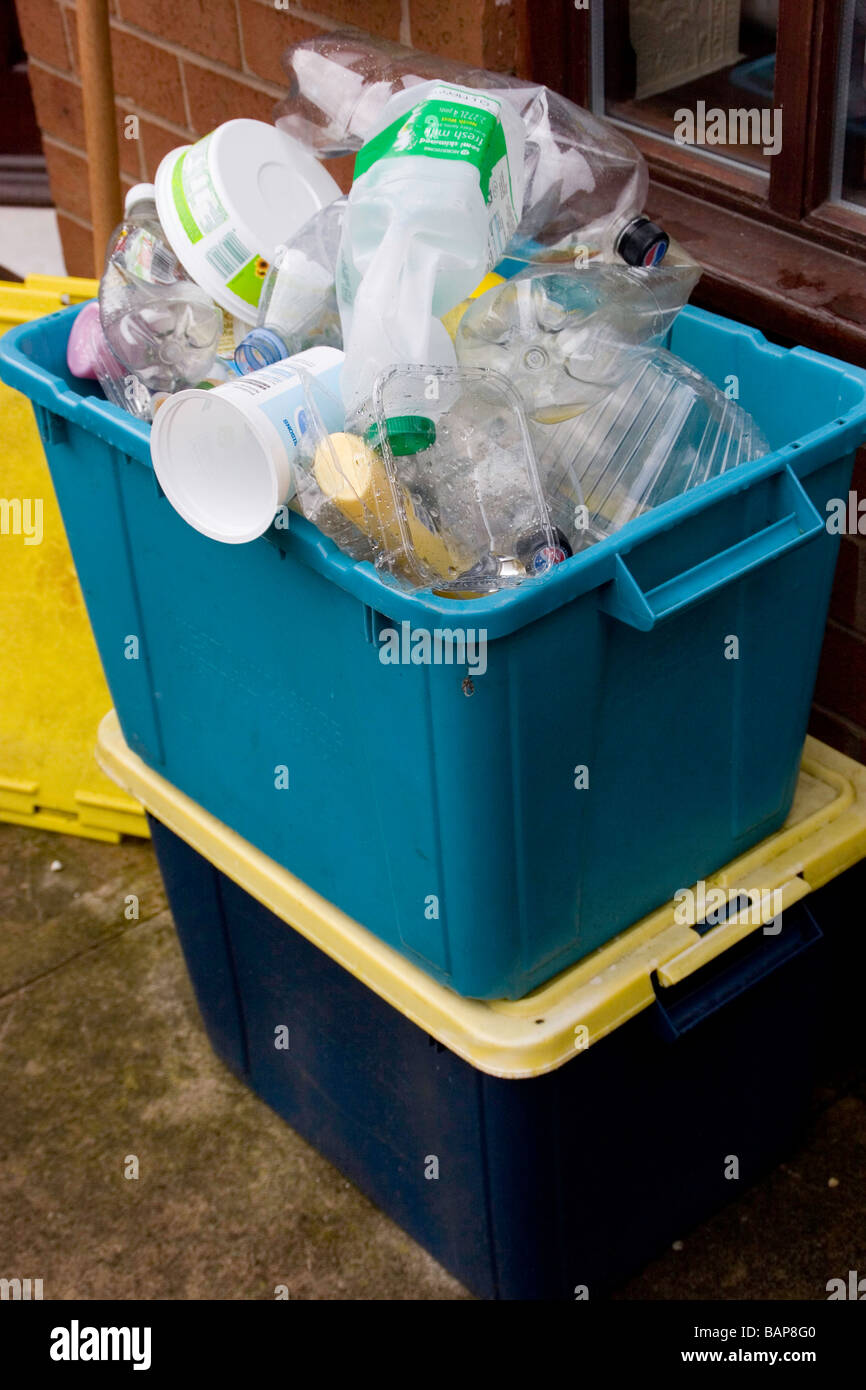 Empty recycling containers hi-res stock photography and images - Alamy