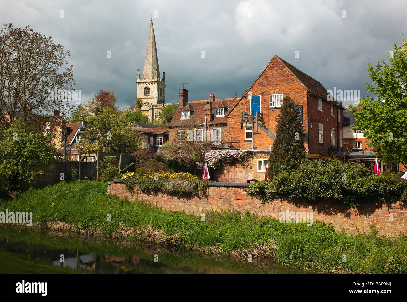 St Peter and St Paul church in Buckingham Bucks UK seen across the ...