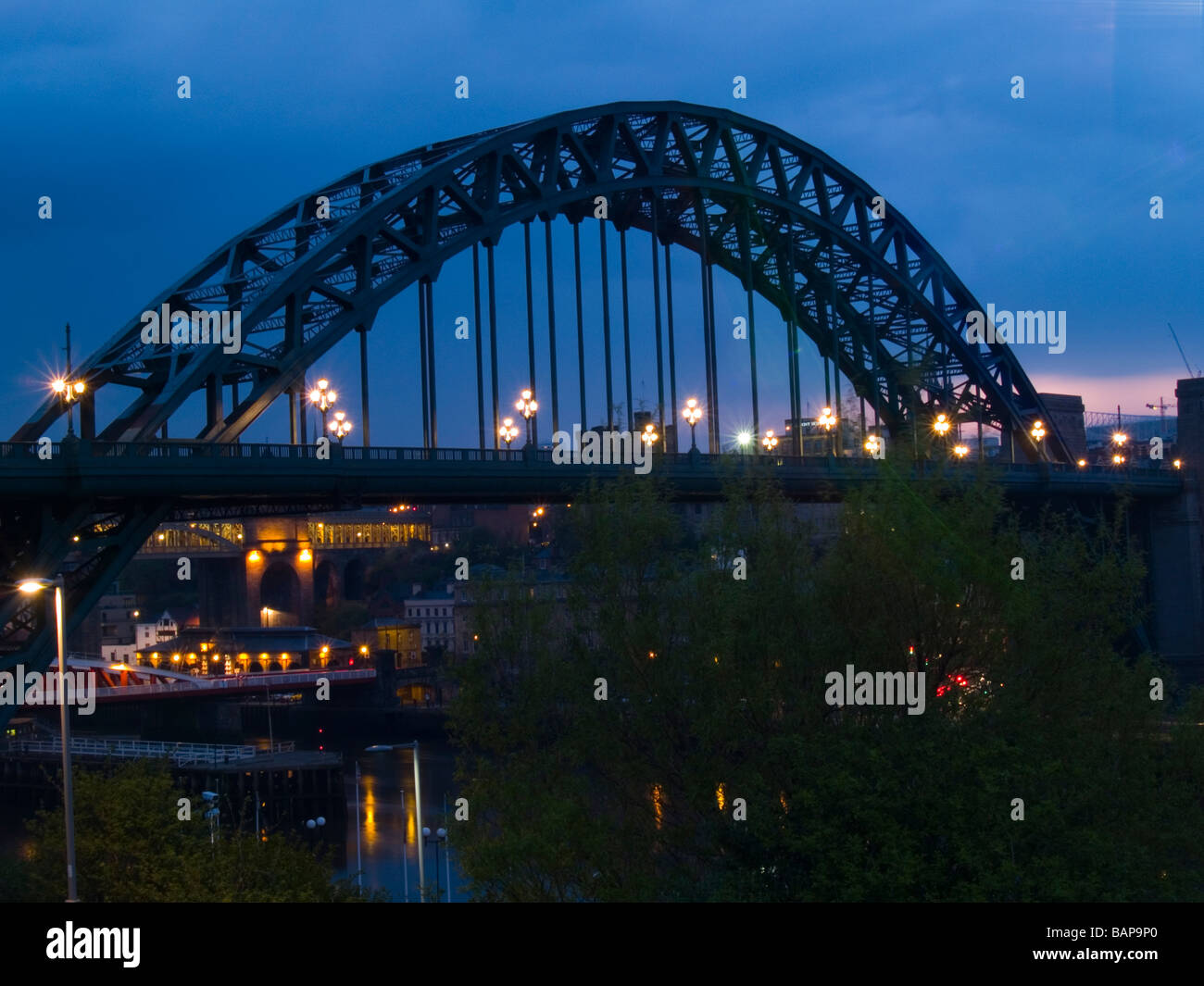 The Landmark Bridge of the River Tyne Stock Photo - Alamy