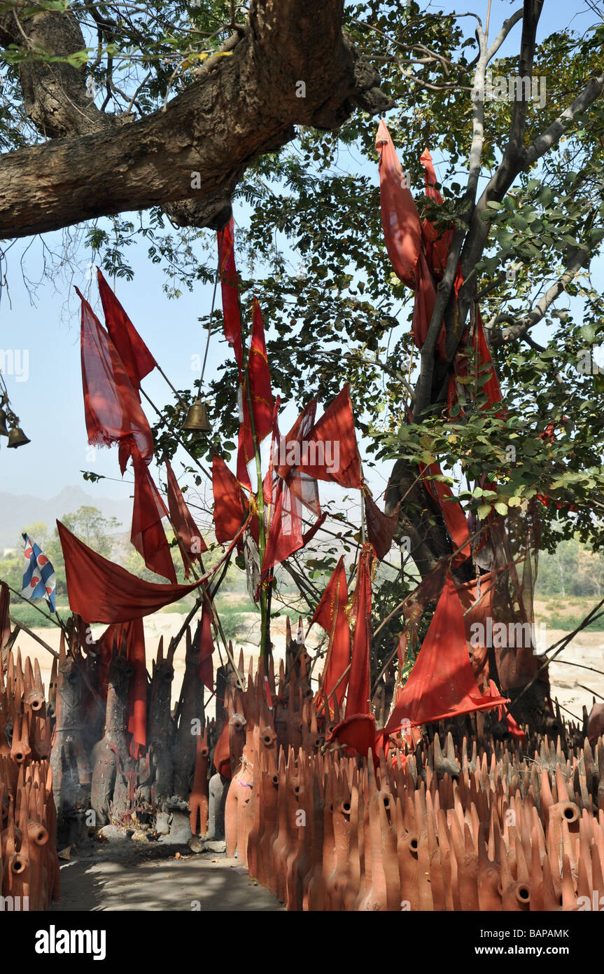 The Tribal Shrine of Poshina Stock Photo - Alamy