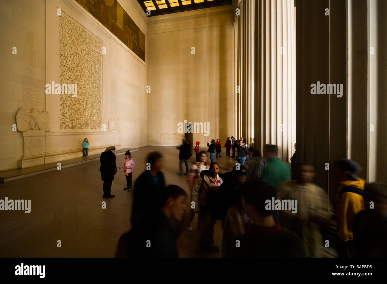 Famous Gettysburg Address speech on the South Wall of the Lincoln ...