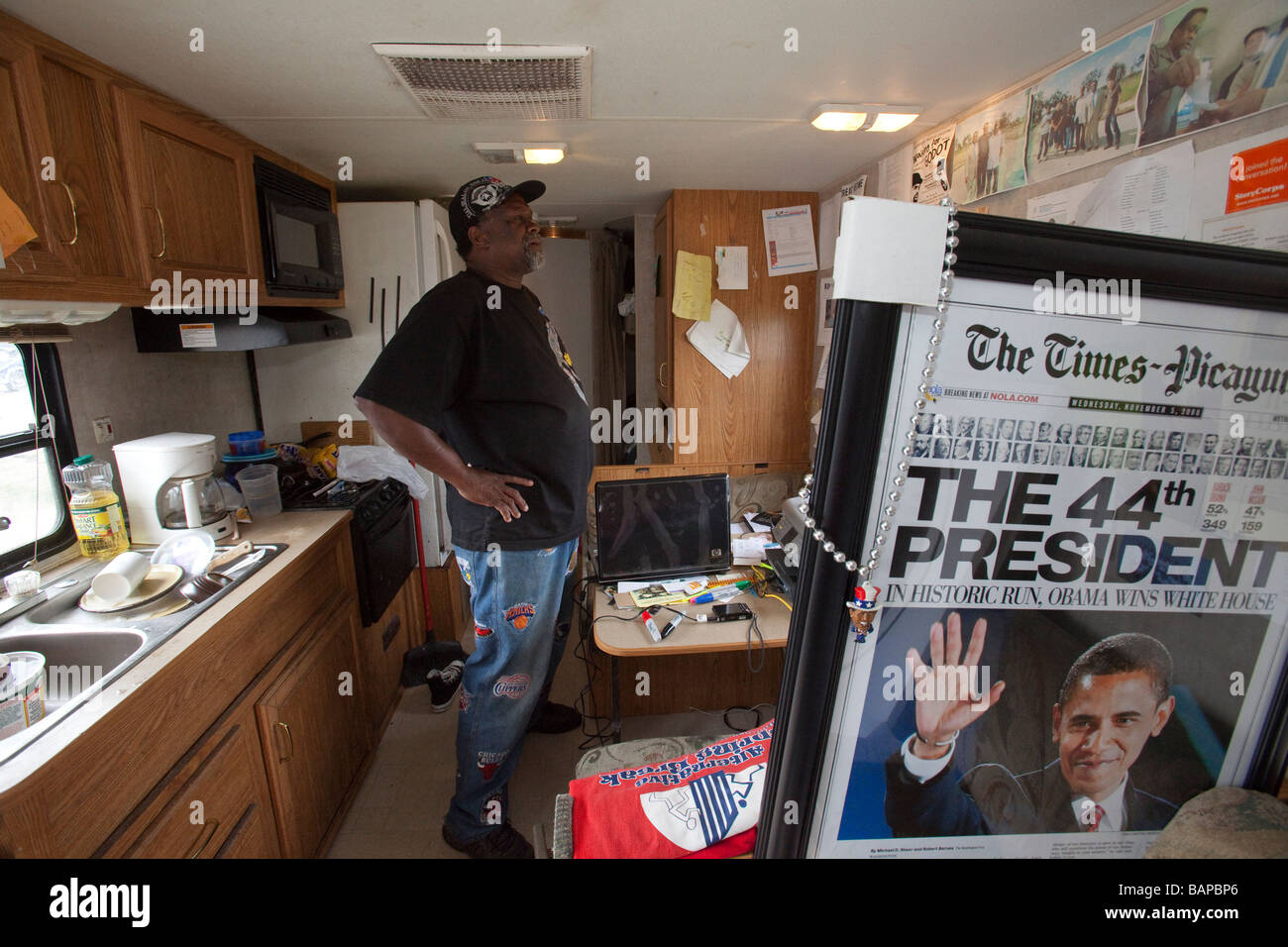 Hurricane Katrina Survivor in Lower Ninth Ward Stock Photo - Alamy