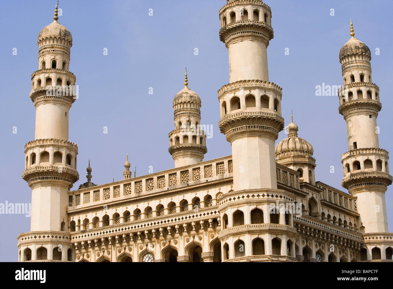 High section view of a mosque, Charminar, Hyderabad, Andhra Pradesh ...
