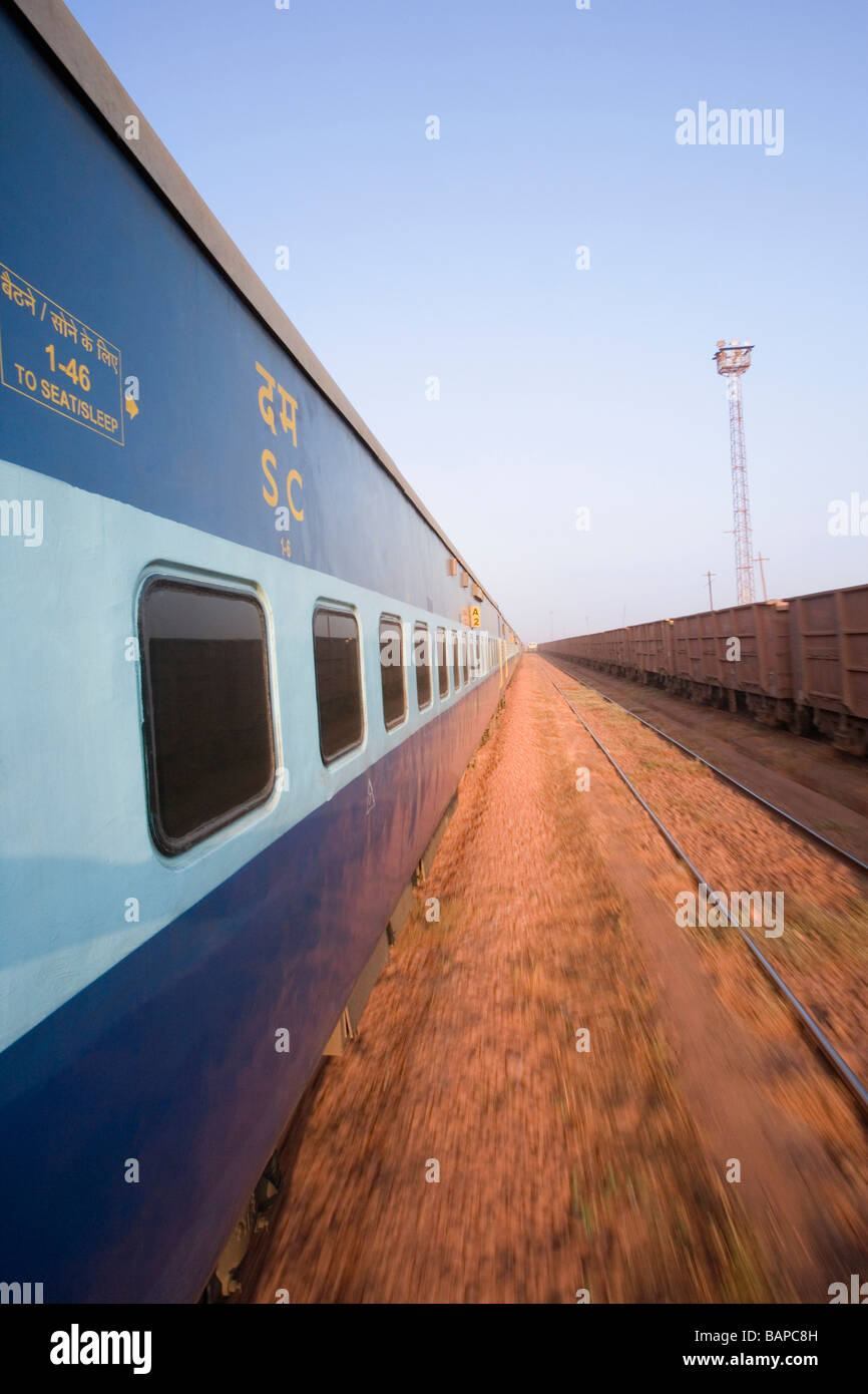 Train on a railroad track, Hampi, Karnataka, India Stock Photo - Alamy