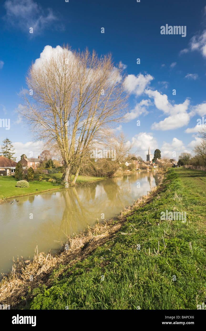 River Welland at Deeping St James, Lincolnshire, England Stock Photo ...