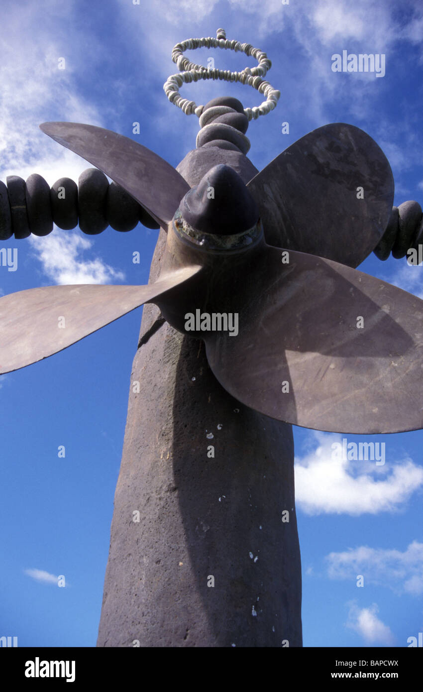 artistic environmental Greenpeace symbol Rainbow Warrior monument ...