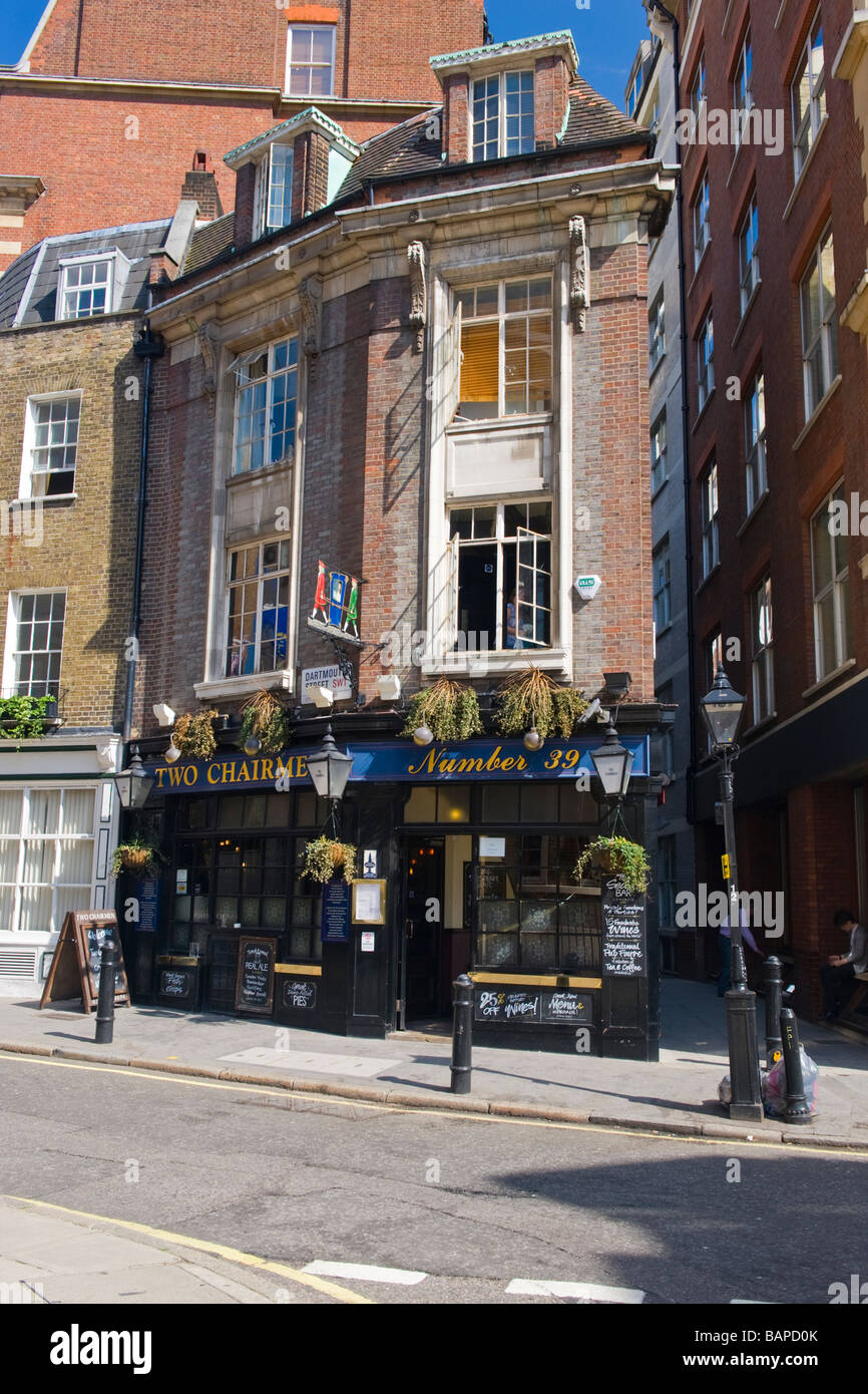 London Westminster historic old atmospheric Two Chairmen pub rebuilt in ...