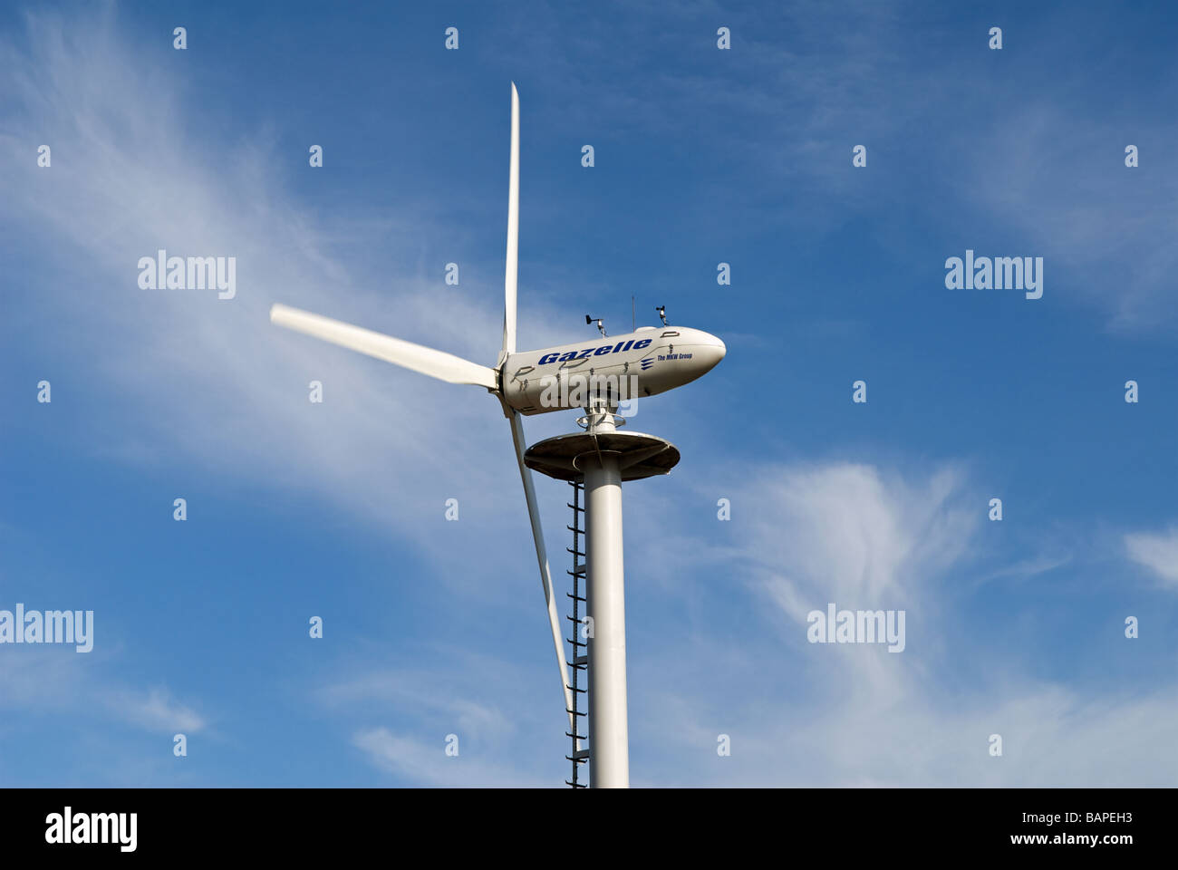 Gazelle 20kW wind turbine, Ipswich, Suffolk, UK Stock Photo - Alamy