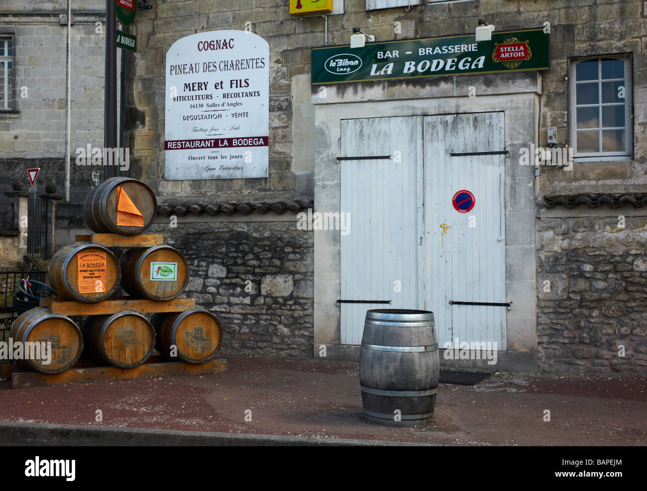 Warehouse in Cognac, Producers of Cognac Brandy Stock Photo - Alamy