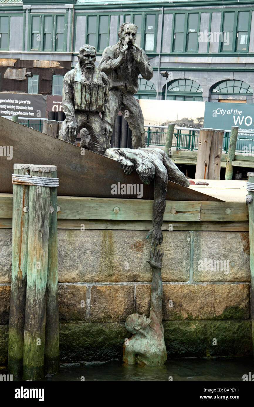 The American Merchant Marine Memorial in Battery Park, Manhattan, New ...