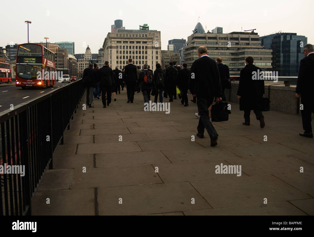 Bus commute london hi-res stock photography and images - Alamy