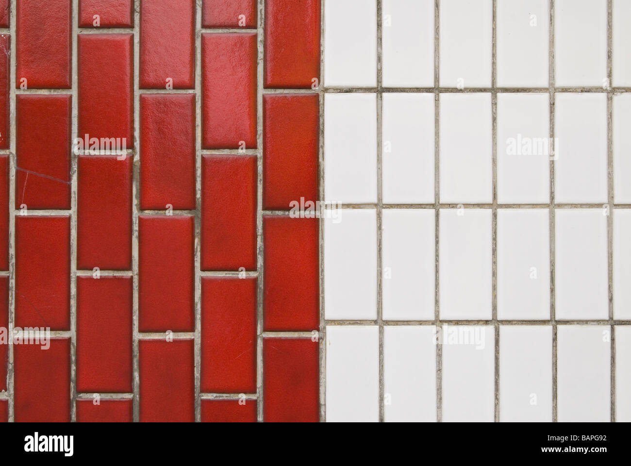 Red and white tiles Stock Photo - Alamy