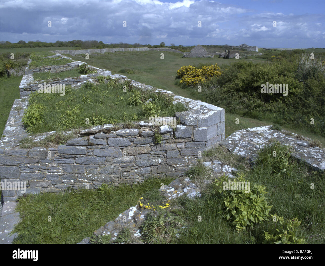 The Southern Fort ruins Berry Head Devon Stock Photo - Alamy