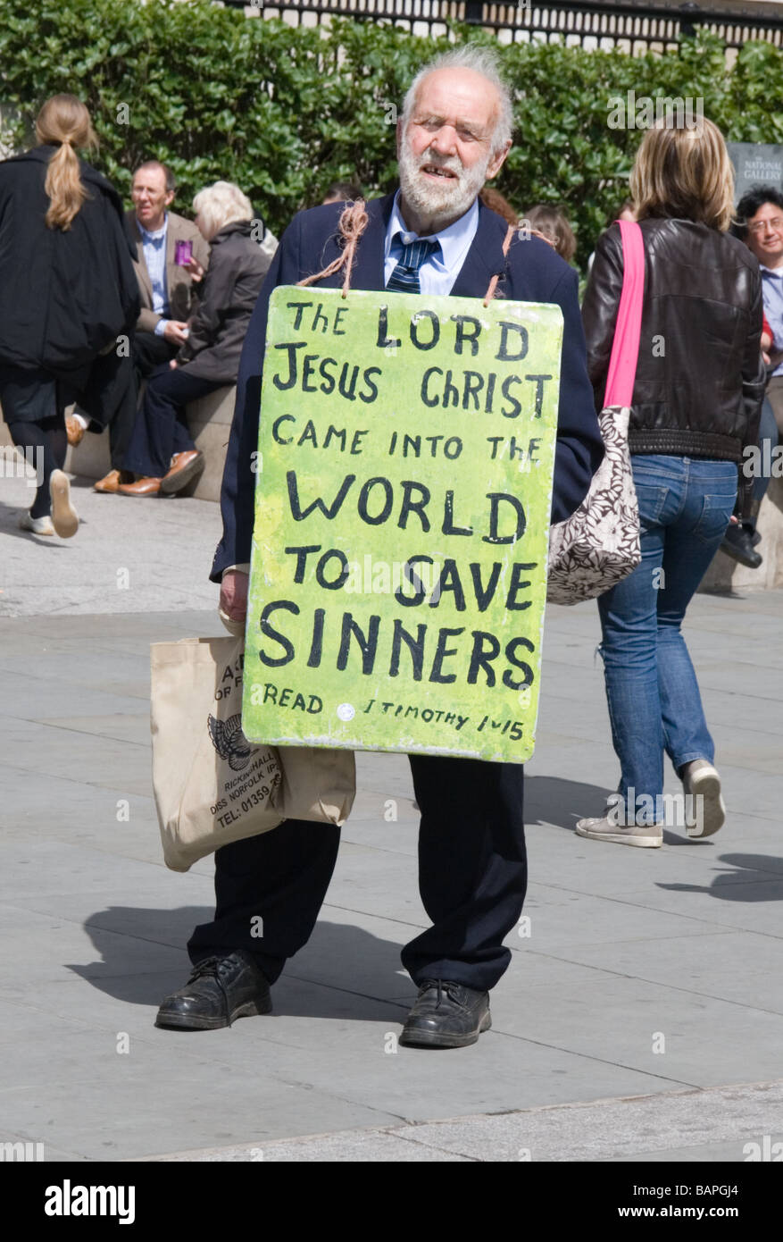 Religious street preacher hi-res stock photography and images - Alamy