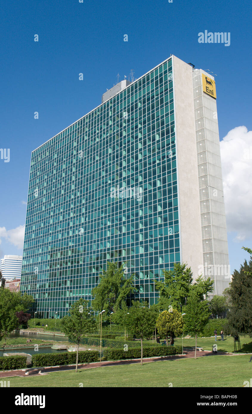 ENI building in the EUR district in Rome Stock Photo - Alamy