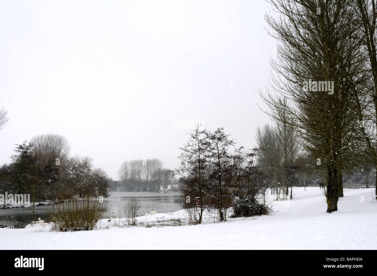 Winter Snow Scene in England Stock Photo - Alamy