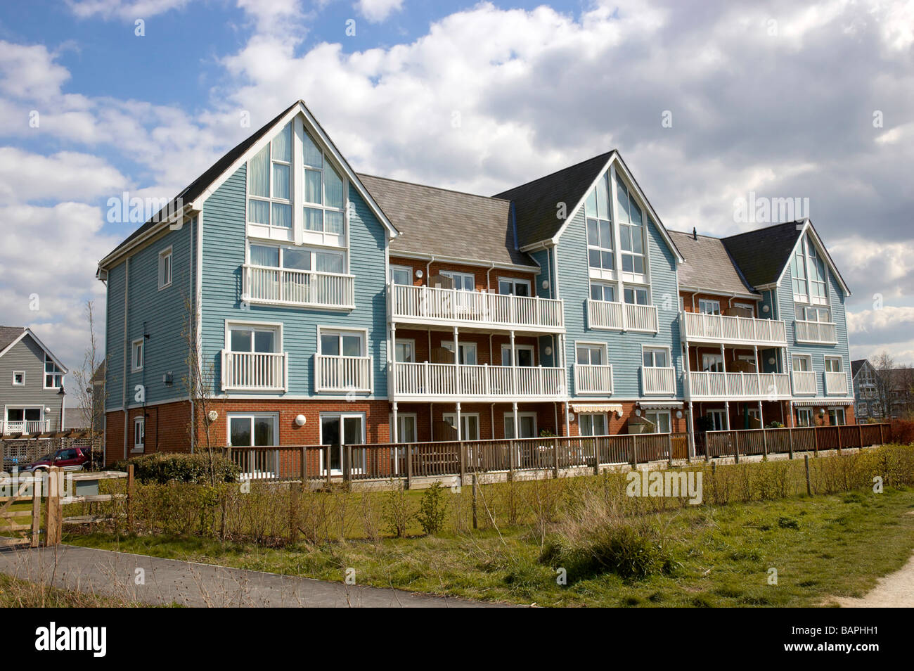 A development of modern apartments Stock Photo - Alamy