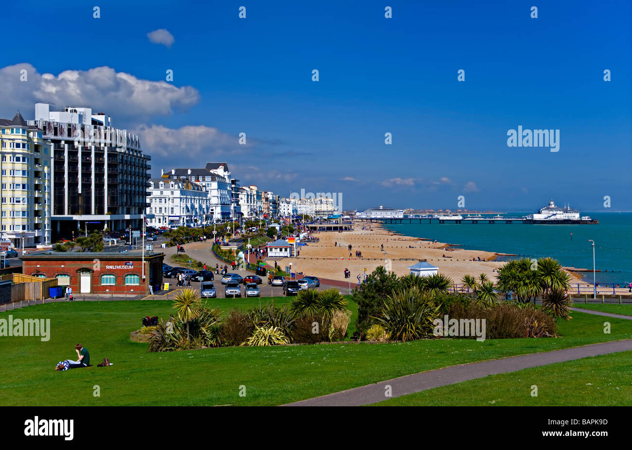 Eastbourne Seafront, Beach and Pier Stock Photo - Alamy