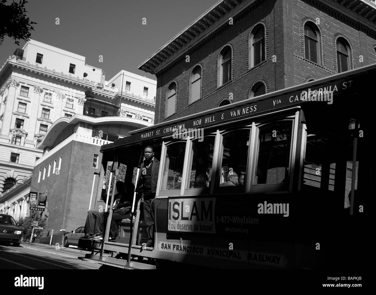 CABLE CAR IN SAN FRANCISCO, CALIFORNIA, AMERICA, USA Stock Photo - Alamy
