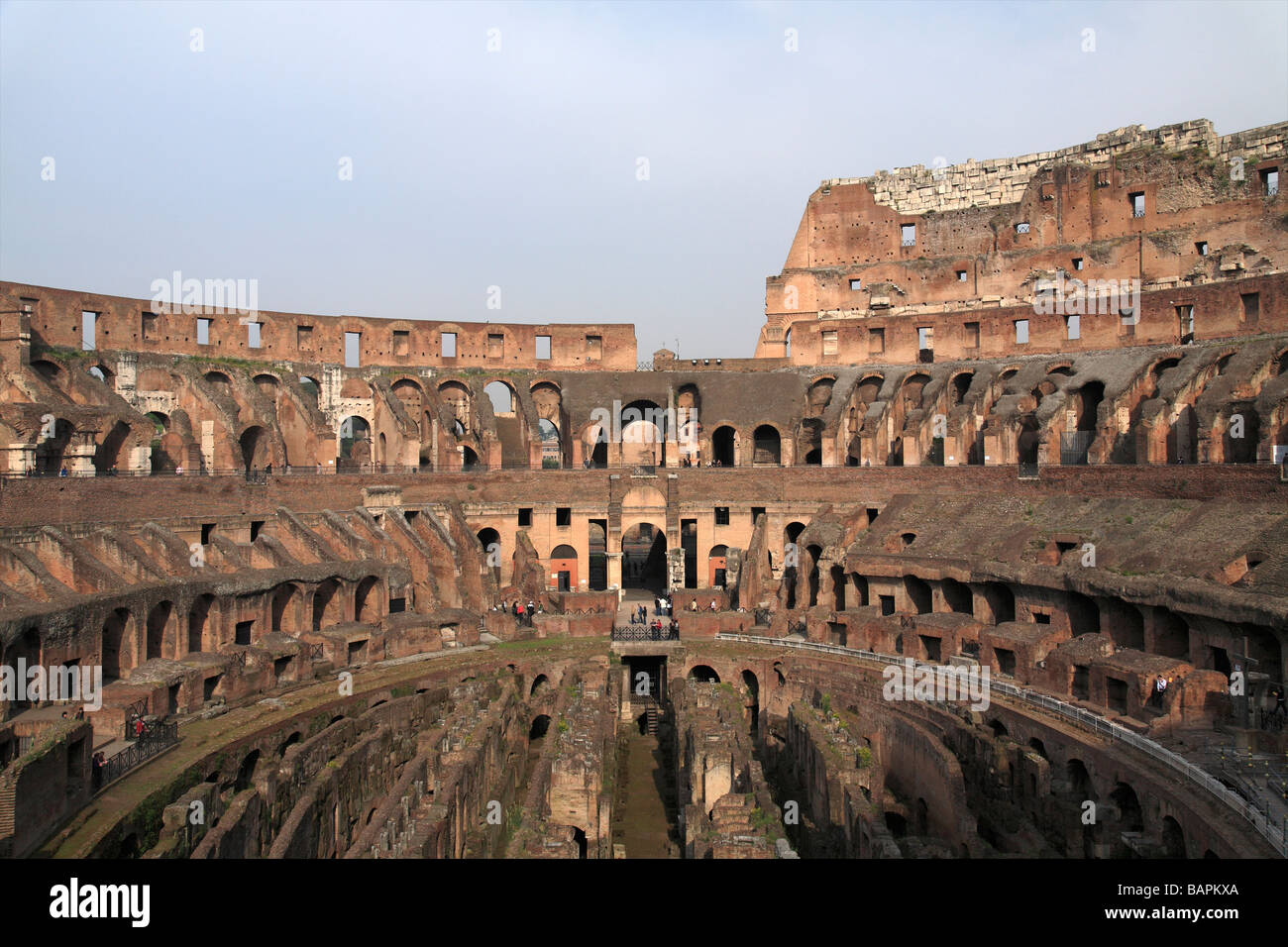 Italy Lazio Rome Colosseum inside Stock Photo - Alamy