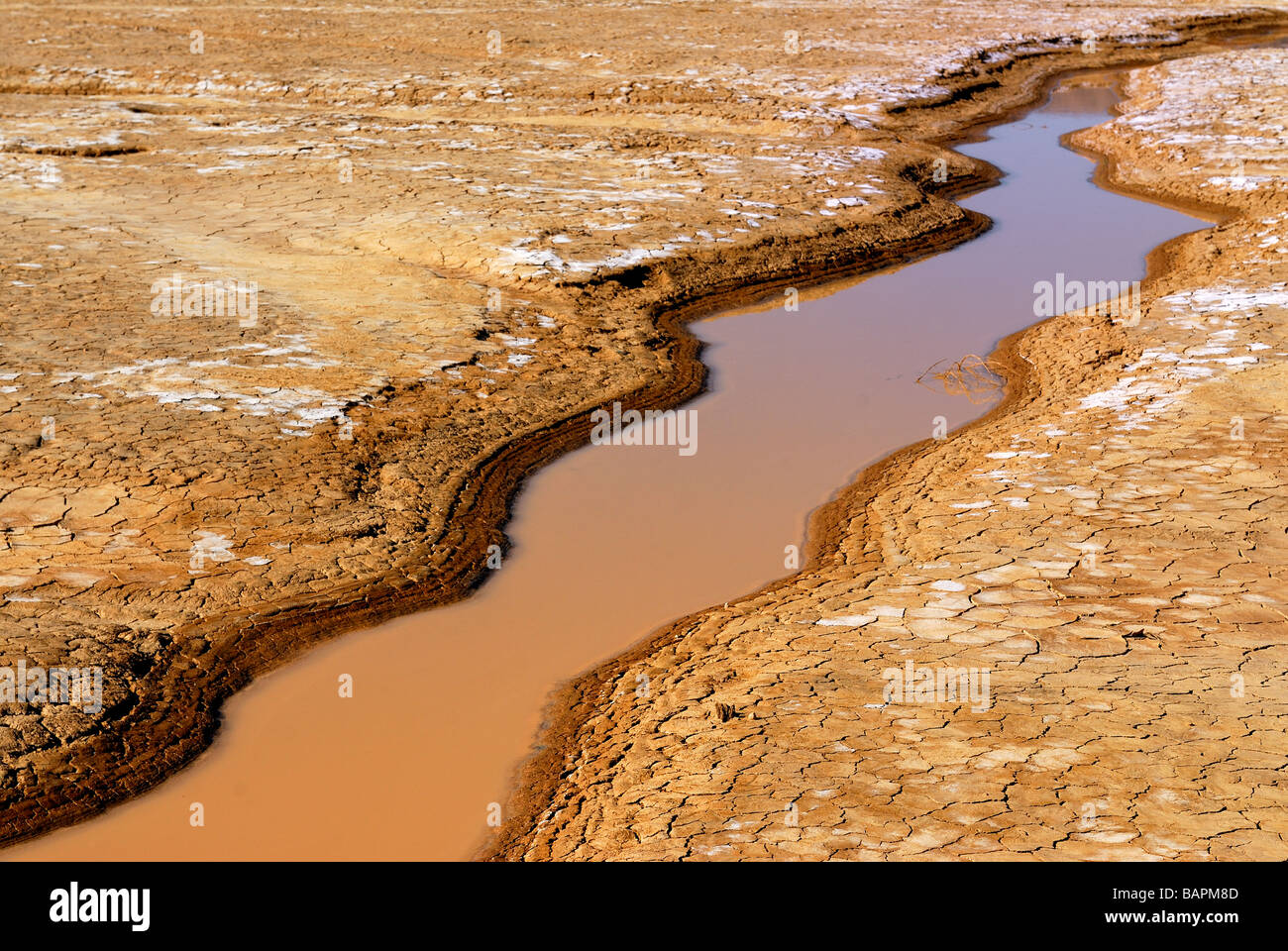 sheet of water in desert Stock Photo - Alamy