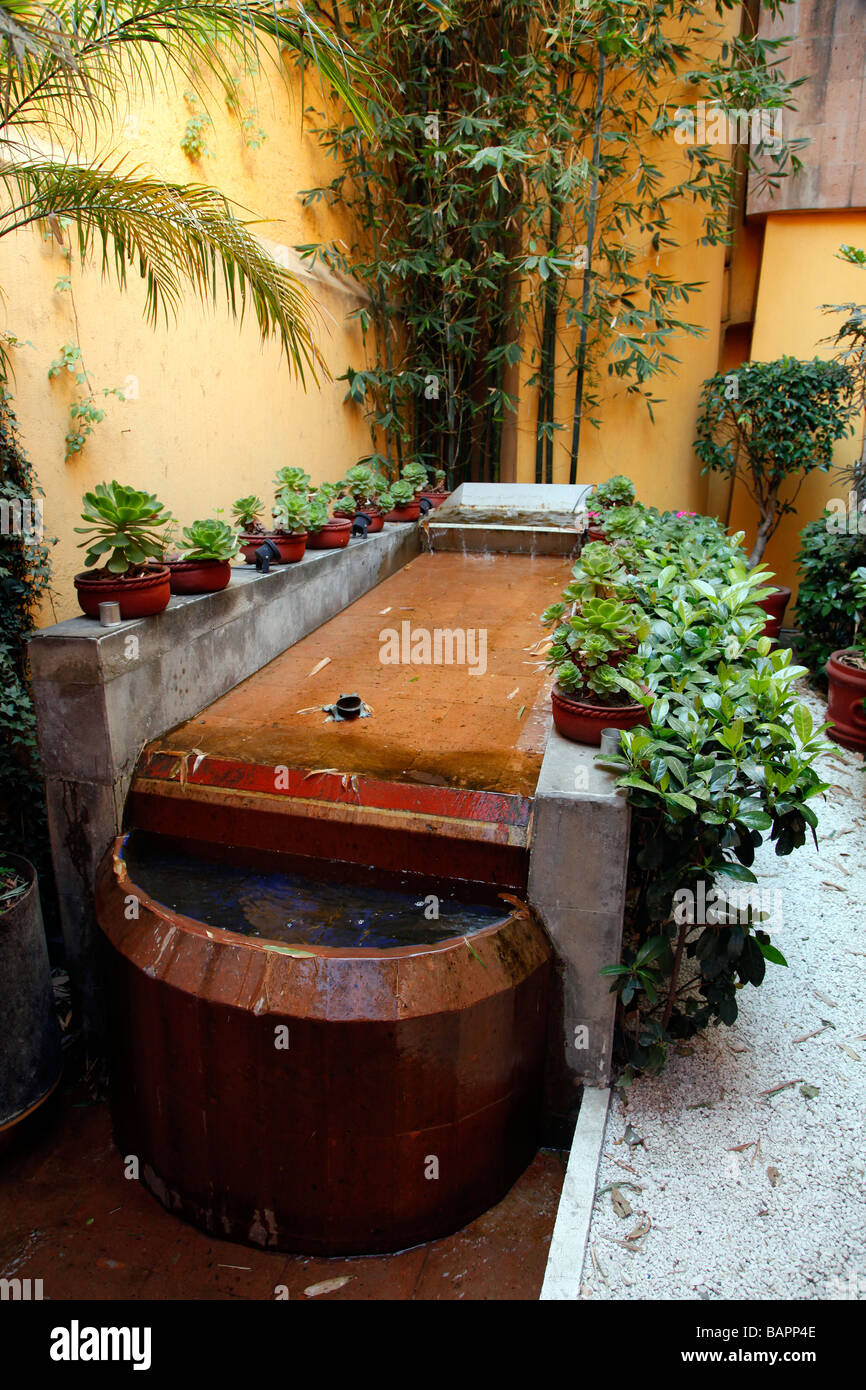 Water feature in a mexico Hotel Stock Photo - Alamy