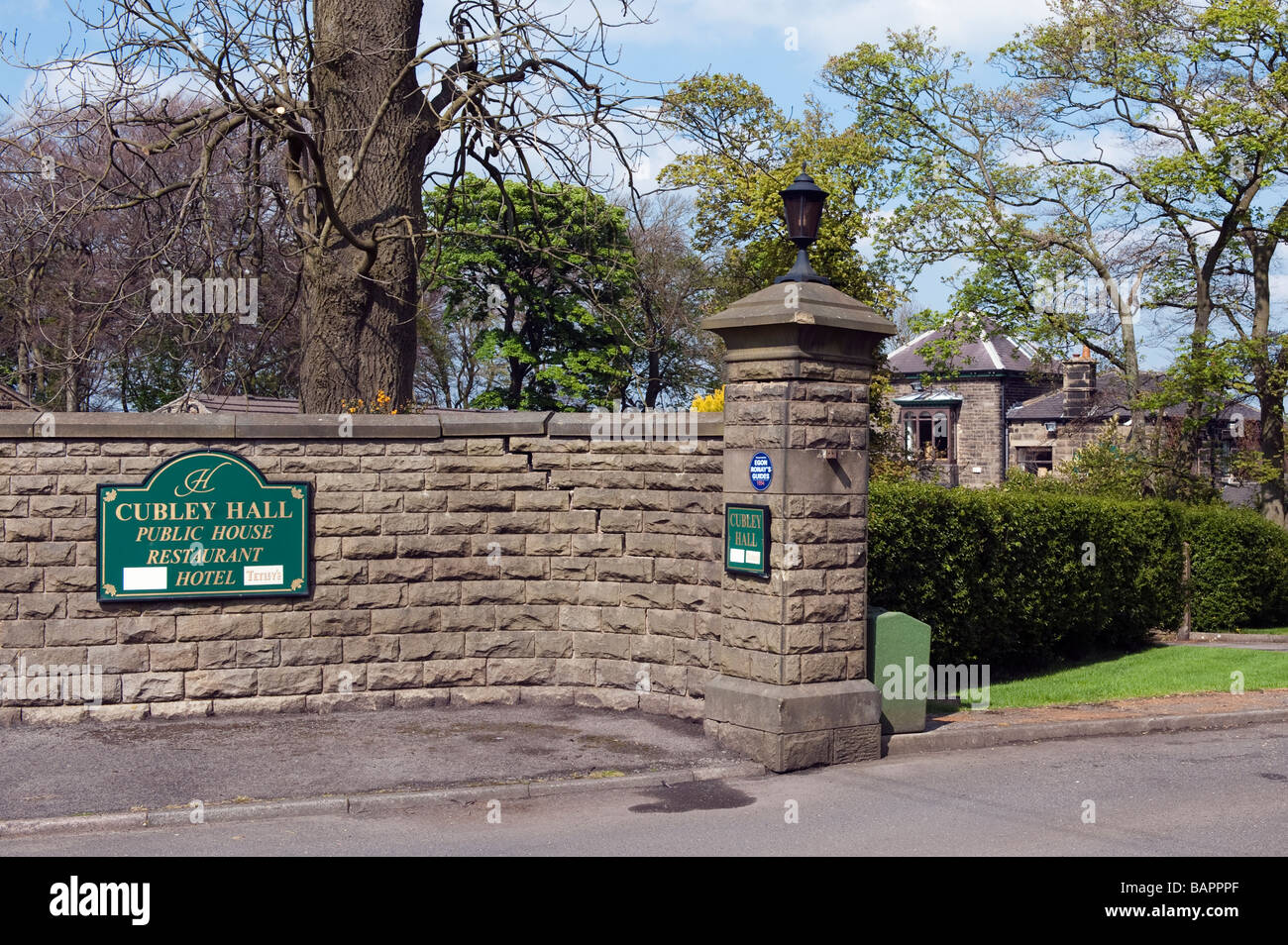 Entrance to Cubley Hall Hotel and Restaurant Penistone "South Yorkshire ...