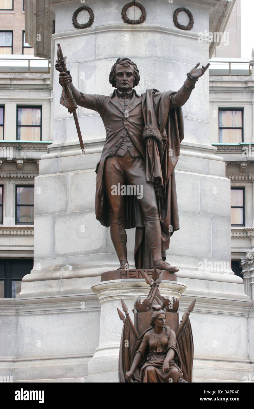 Patrick Henry statue at Virginia State Capitol Stock Photo - Alamy