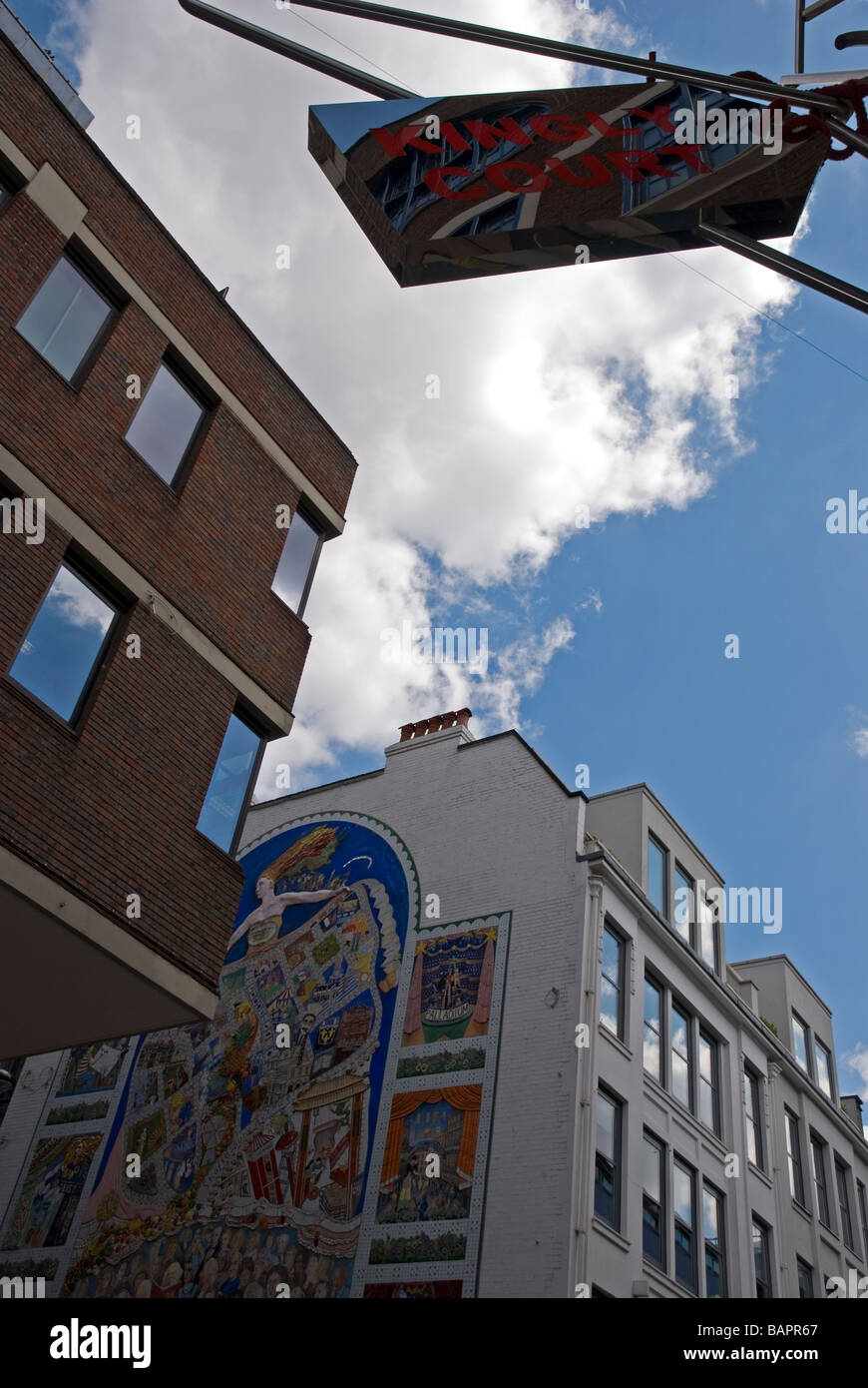 Mural painting in Carnaby Street Soho London England UK Stock Photo - Alamy