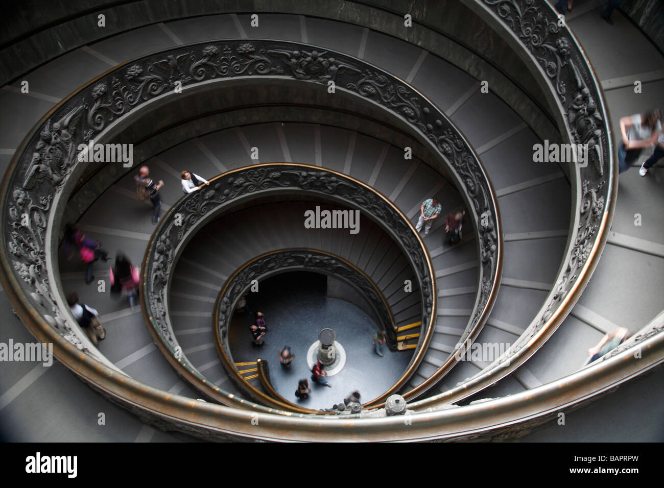 Vatican City Vatican Museums Staircase Stock Photo - Alamy