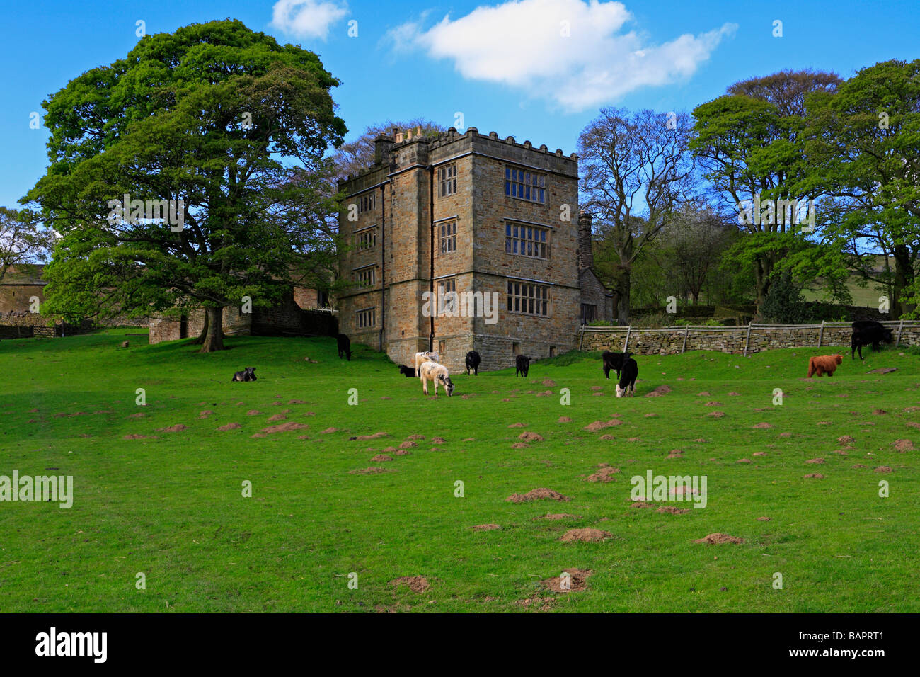 North Lees Hall Hathersage Derbyshire Peak District National Park ...
