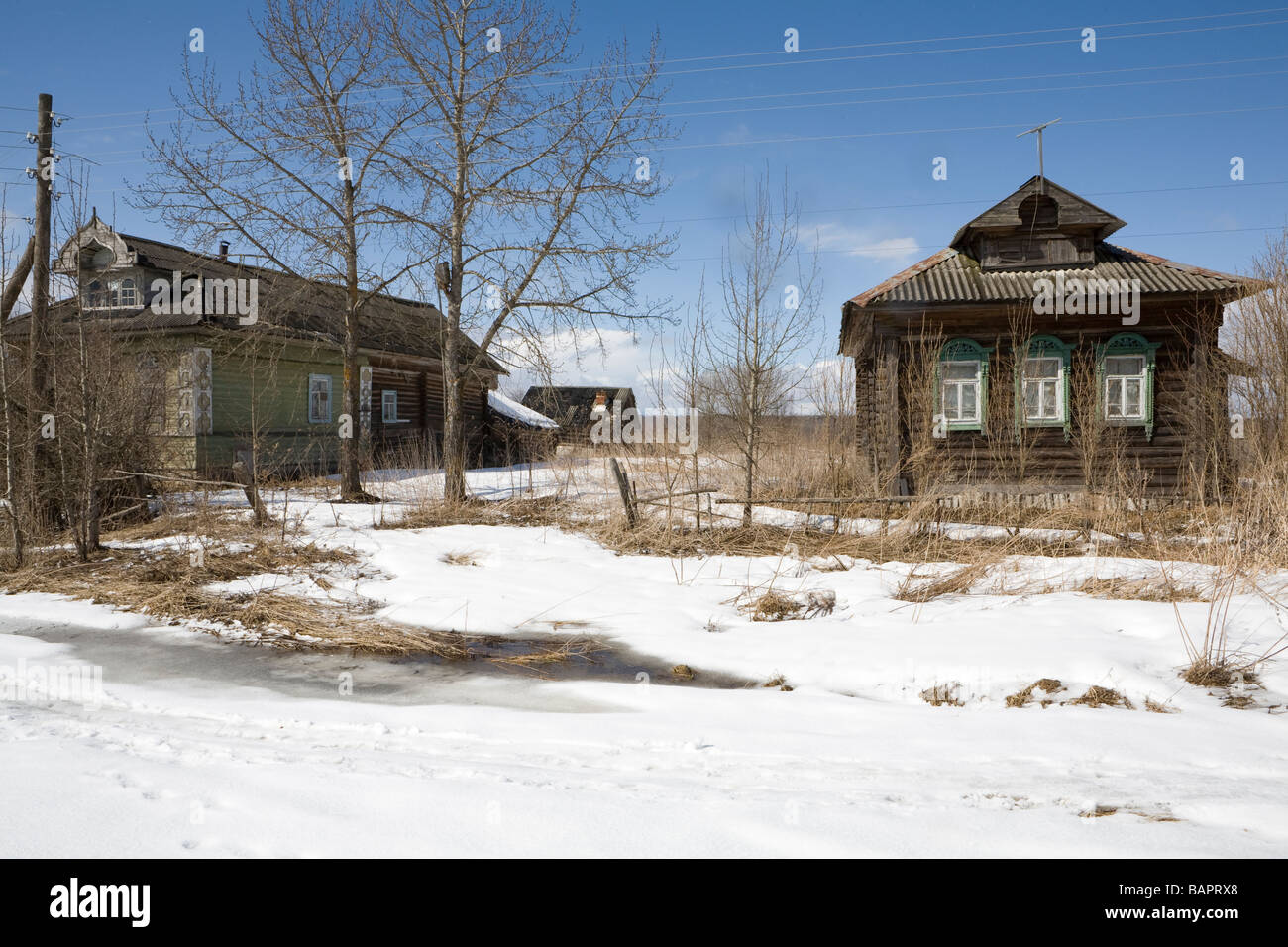 Russian village hi-res stock photography and images - Alamy