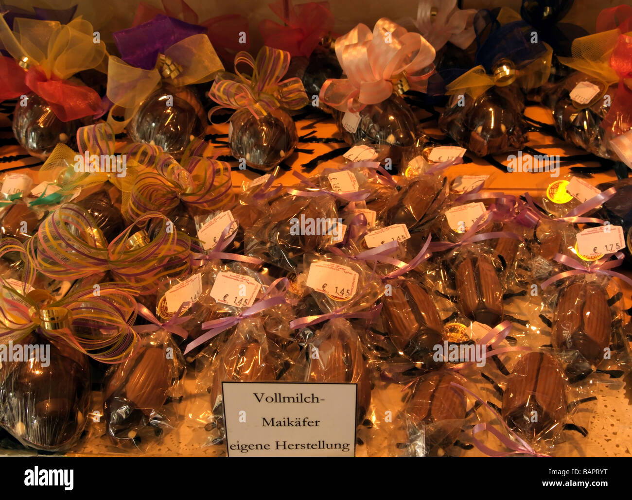 Window Display of Chocolate May Beetles Confectionary in Bavaria ...