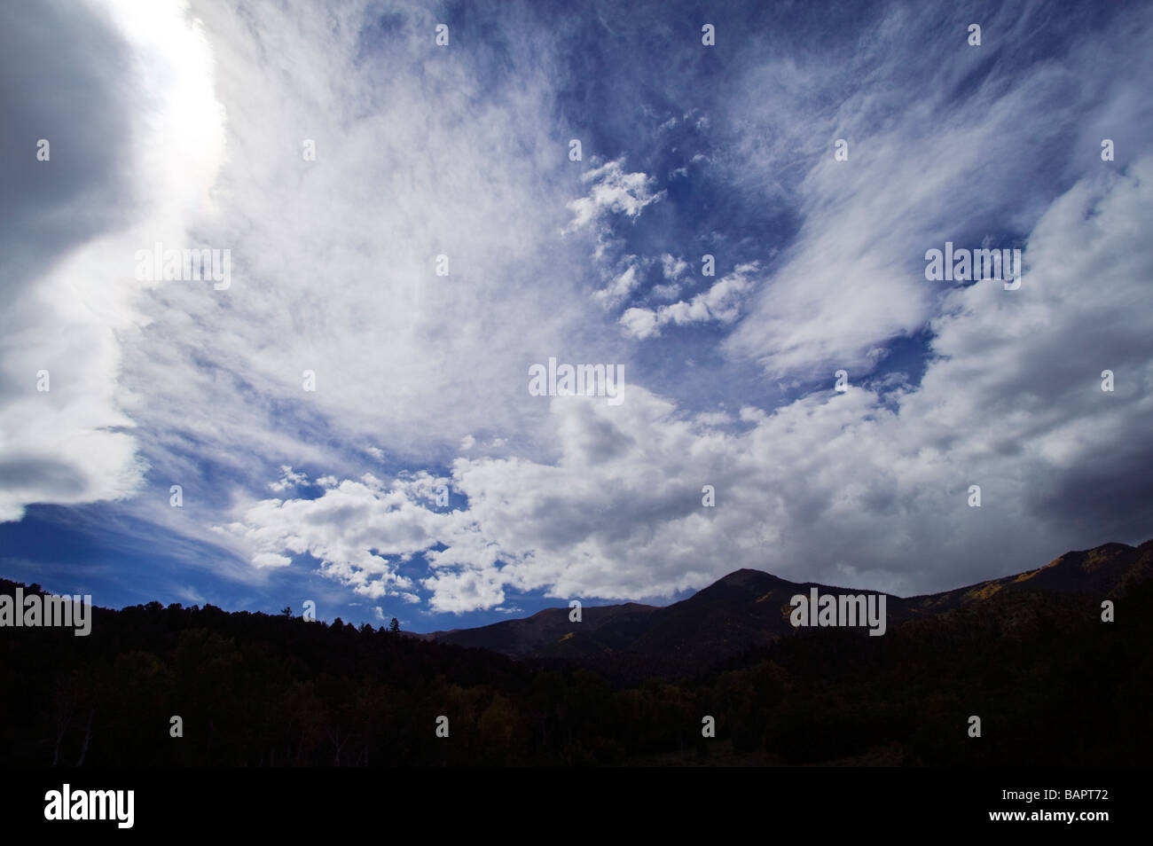 Unusual storm clouds over Salida Colorado USA Stock Photo - Alamy
